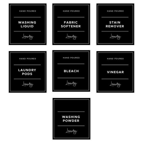Premade Laundry Labels – The Little Things