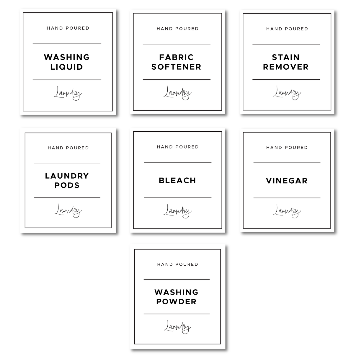 Premade Laundry Label Sets – The Little Things