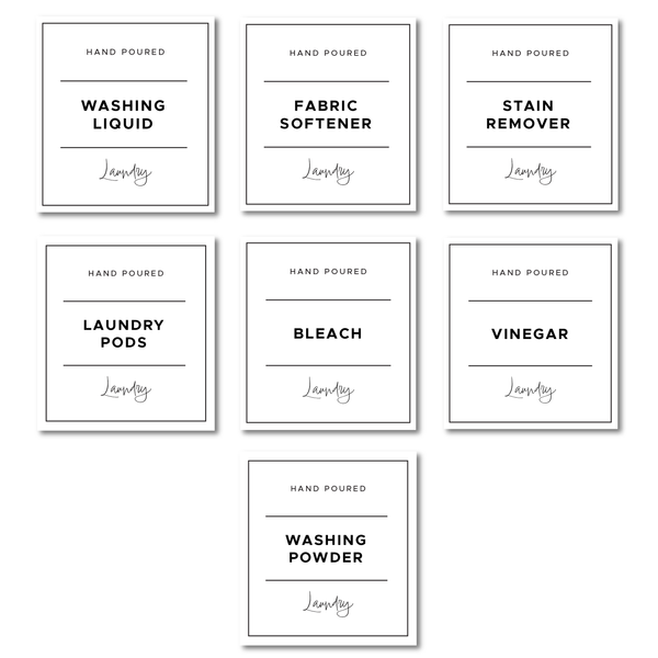 Premade Laundry Labels – The Little Things